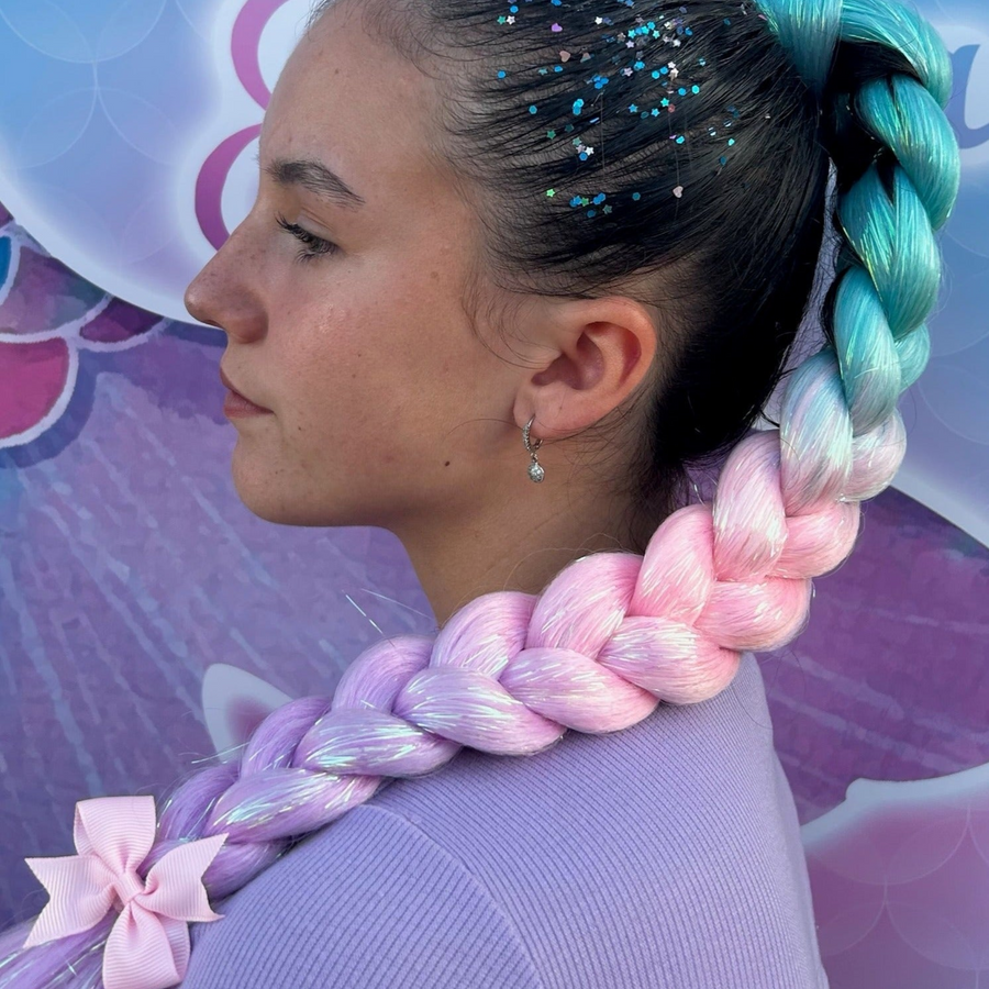 Rumi K-Pop Braid | Kids Reusable Tie-in Hair Extensions | Mermaid Hair ...