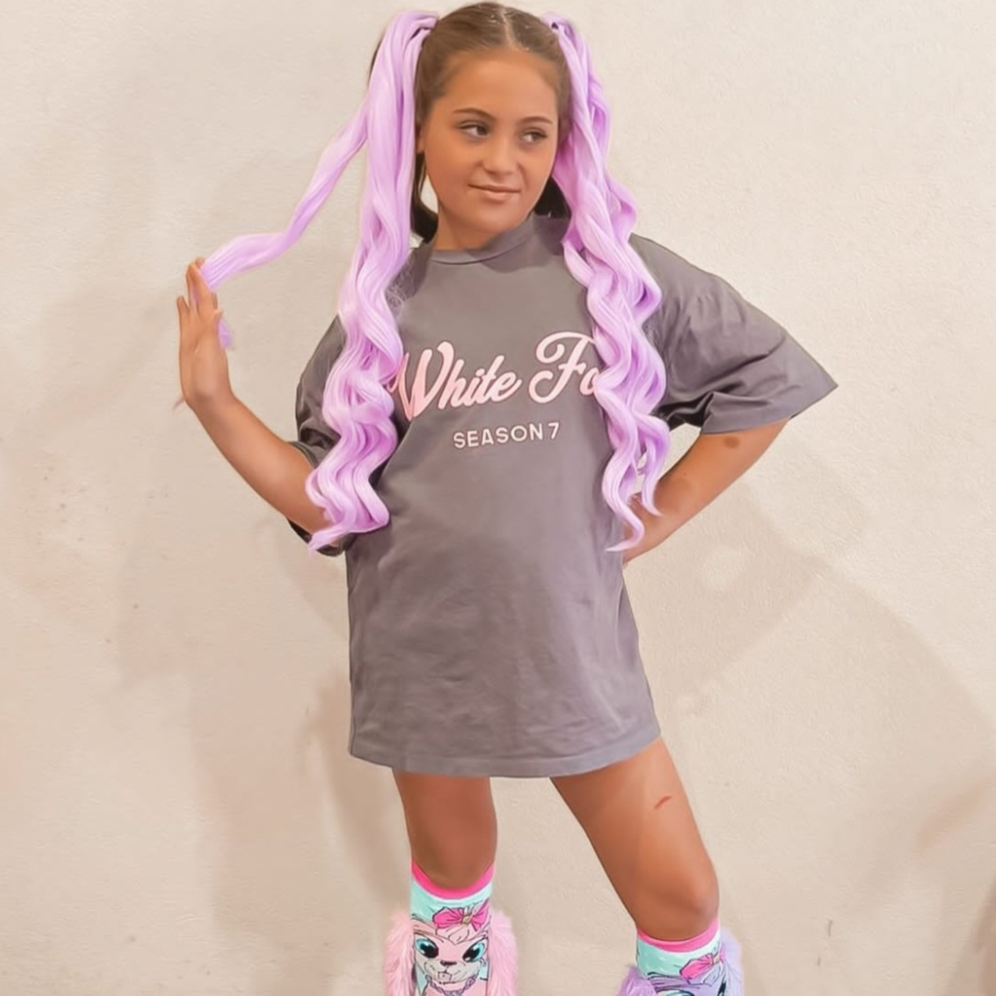Reusable Mermaid Curls Purple Hair Extensions for Kids – Mermaid Hair ...