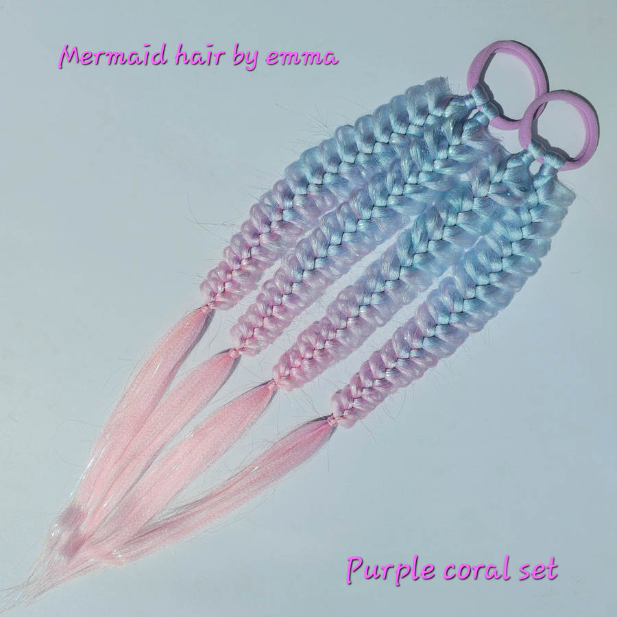 Pre-Braided Mermaid Hair Extensions - Easy for Beginners – Mermaid Hair ...